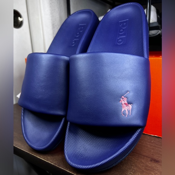 Polo Ralph Lauren | Shoes | Polo Ralph Lauren Mens Cayson Logo Slides ...